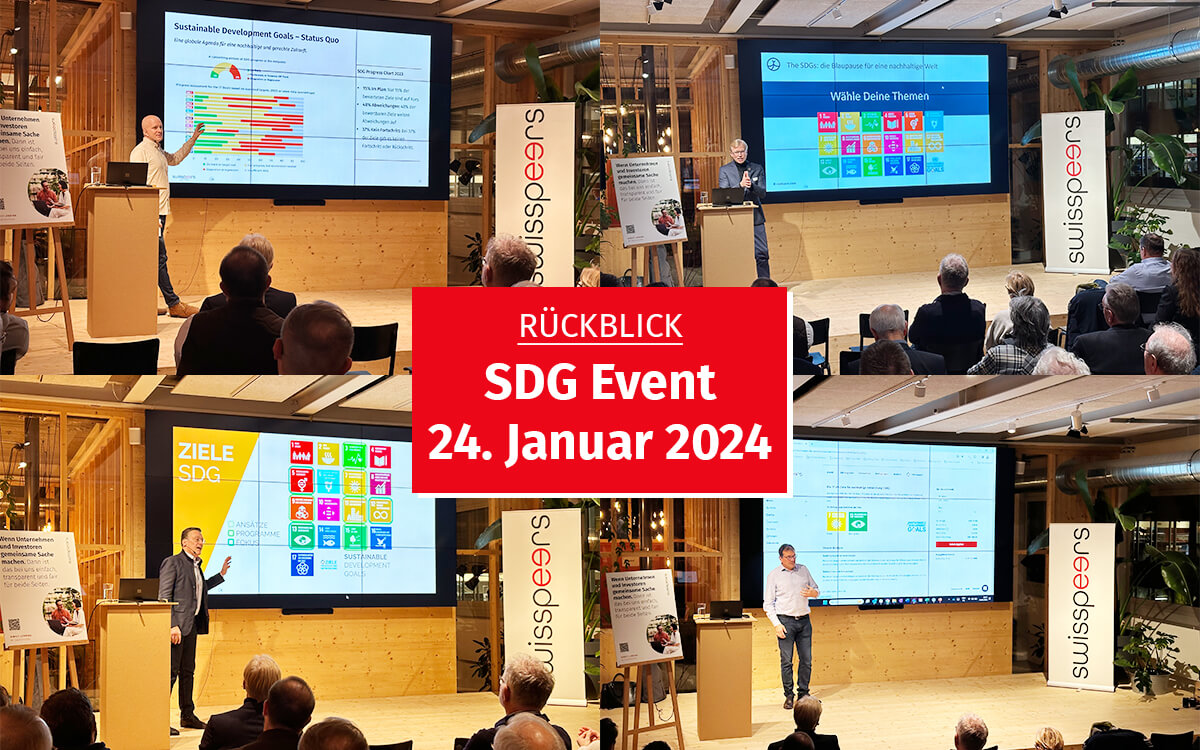 Nachhaltigkeit im Fokus: Rückblick auf unseren SDG Event in Zürich